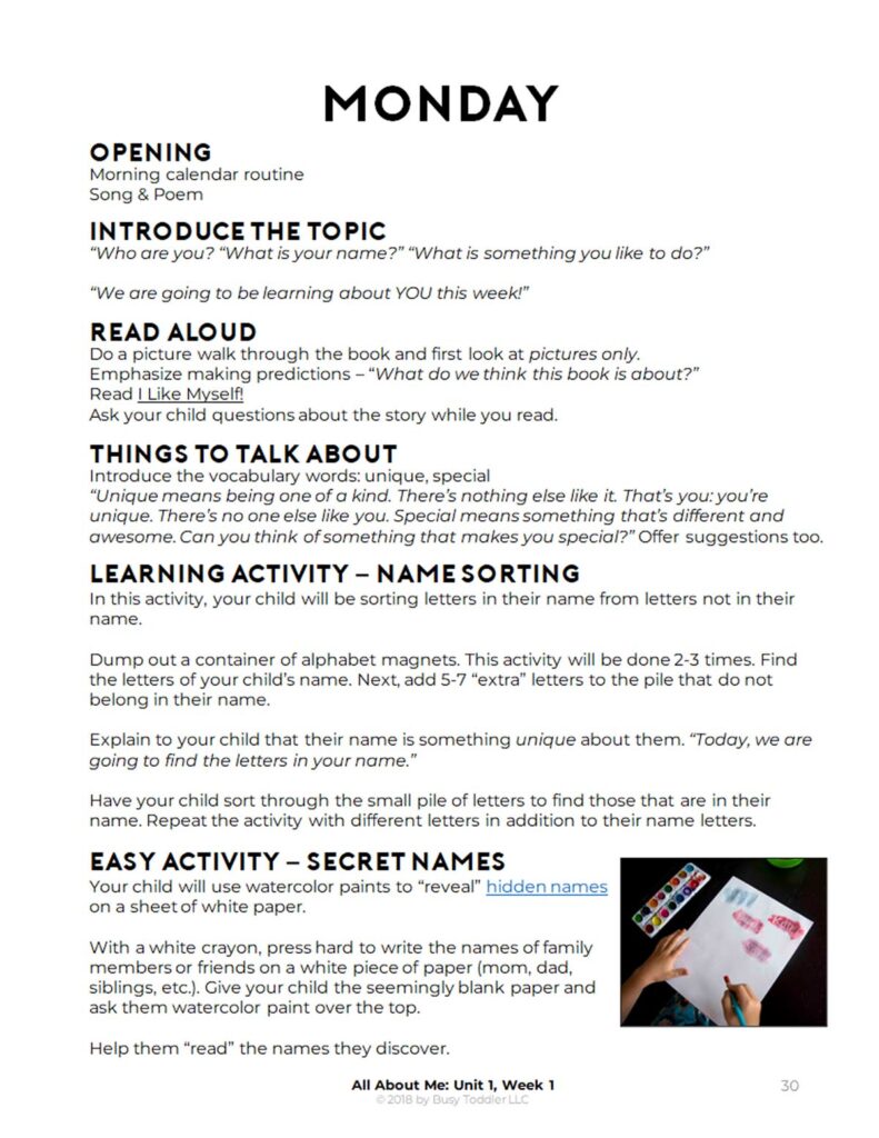 Playing Preschool Year 2: Homeschool Preschool - Busy Toddler